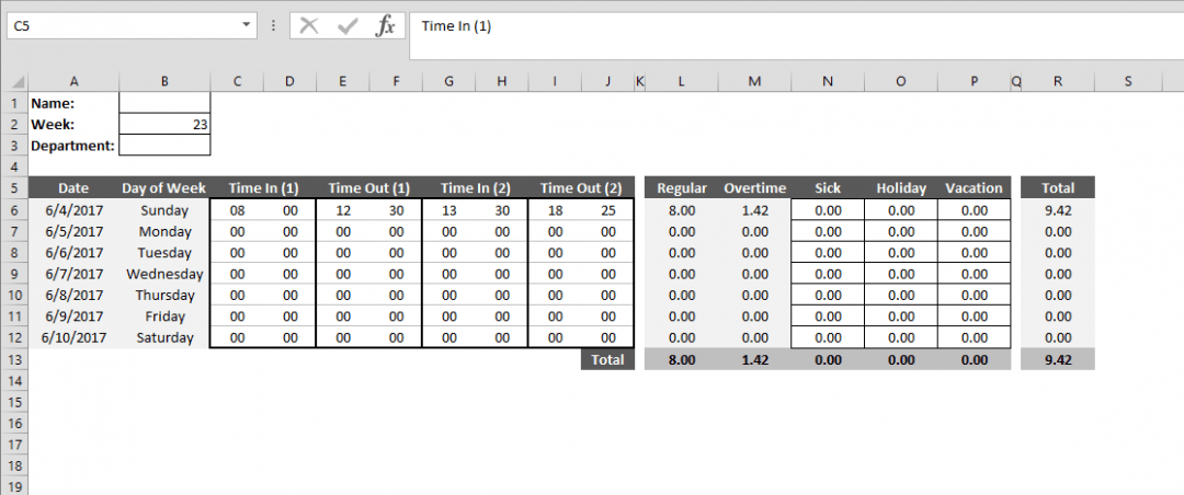 Create Your Own Custom Time Cards in Excel: A How-To Guide