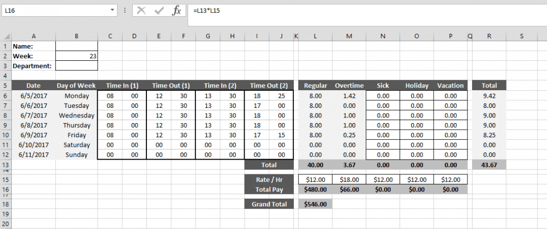 Create Your Own Custom Time Cards in Excel: A How-To Guide