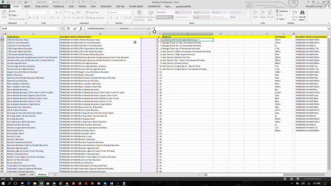 Transforming a Complex Pricing List into a Quoting Tool in Excel – Part 1