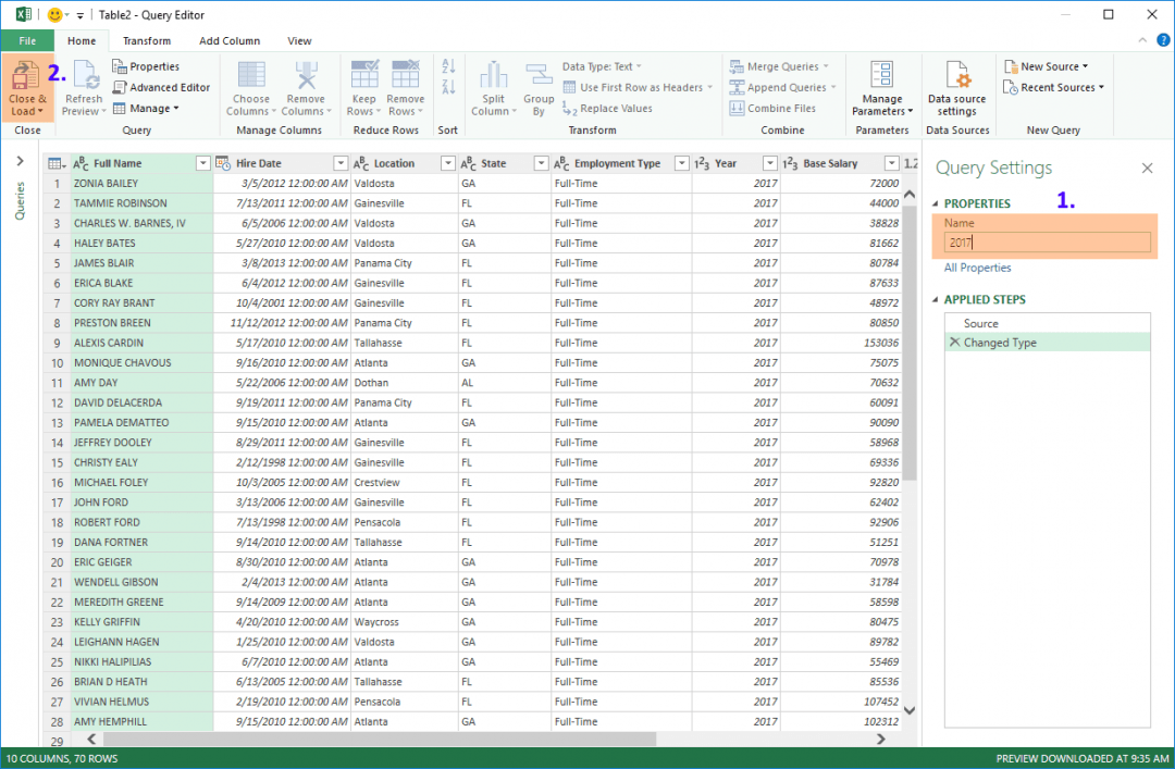 Hot to Combine Data from Multiple Sheets using Power Query