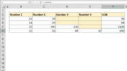 How To Calculate Least Common Multiple With Excel