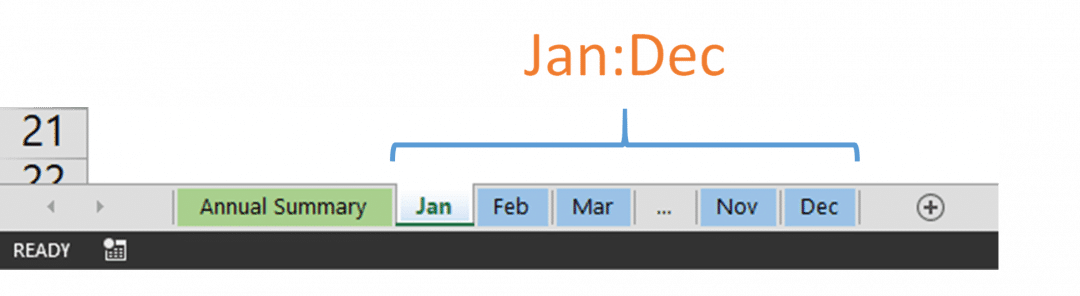 3D References in Excel