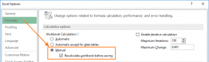 How to Disable Excel Automatic Calculations