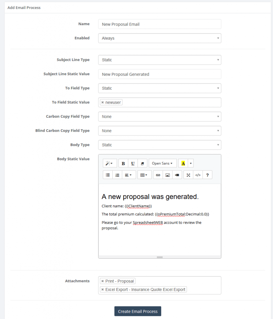 Email Notifications in Designer Applications