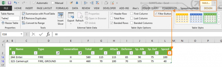 How to Filter a Table in Excel