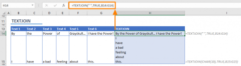 Excel TEXTJOIN and CONCAT : The better approach to merging texts