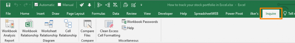 How to get Workbook Statistics in Excel