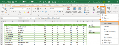 Show Formulas in Excel