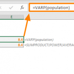 Excel STDEV.P Function