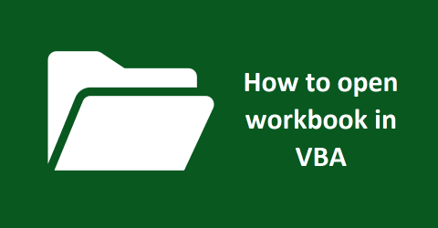 How to open workbook in VBA