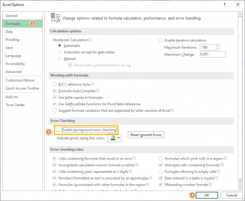 How to hide formula errors in Excel