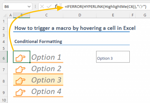 How to trigger a macro by hovering over a cell in Excel