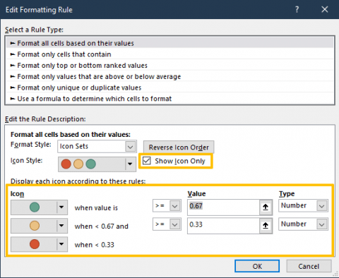 How to visualize percentage progress in Excel