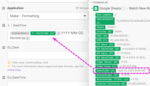 Data Conversion in Zapier and Make for Seamless SpreadsheetWeb Integration