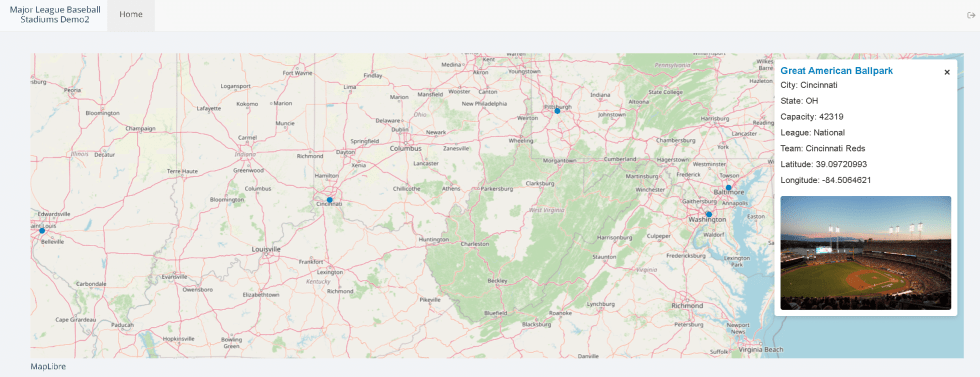 Interactive Maps with Location-Specific Images