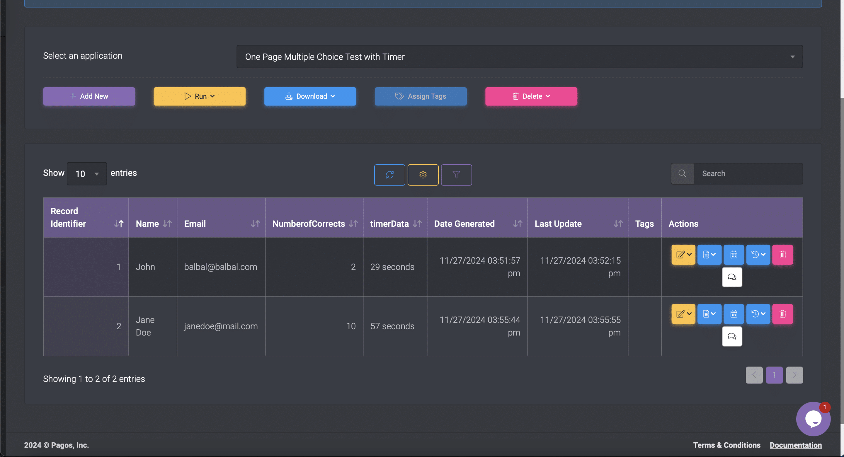 Timer Quiz Application Template